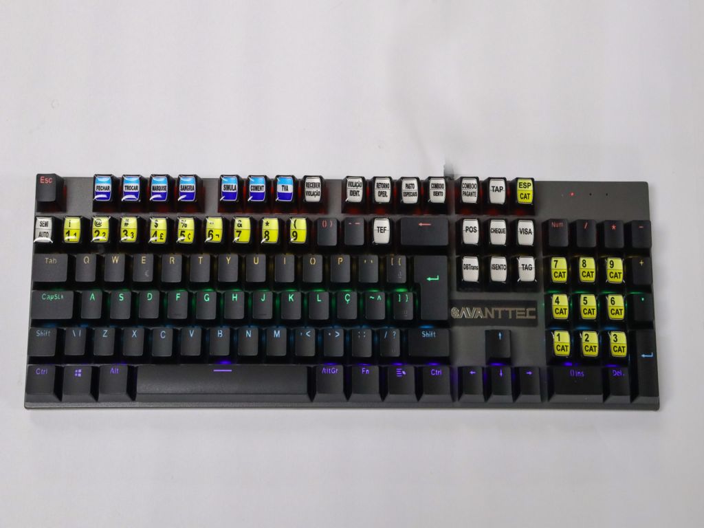 Teclado ABNT Mecânico Personalizado - Avanttec Tecnologia